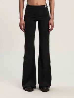 Palm Angels Side Stripe Detailed Flared Trousers