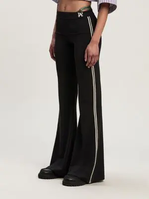 Palm Angels Side Stripe Detailed Flared Trousers