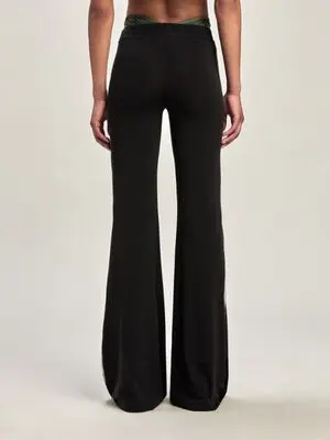 Palm Angels Side Stripe Detailed Flared Trousers
