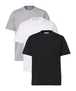 Burberry 3-pack Cotton T-shirts - Black