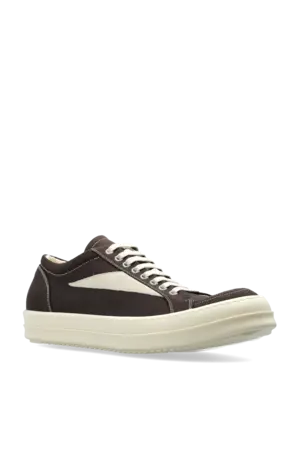 Rick Owens Vintage Sneaks Canvas Low Top Lace Up Sneakers