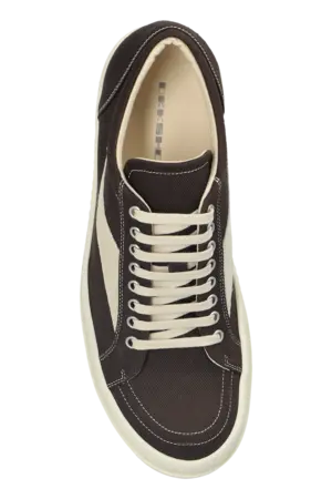 Rick Owens Vintage Sneaks Canvas Low Top Lace Up Sneakers