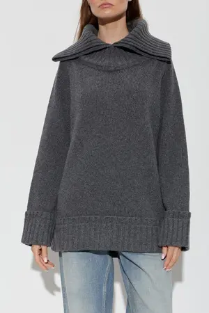 Victoria Beckham Sweater With A Wide Collar