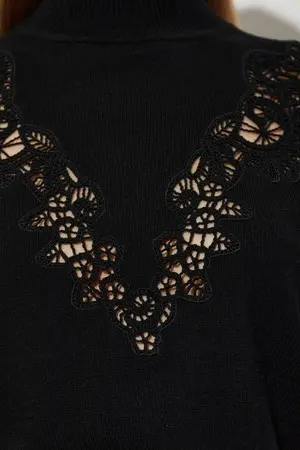 Zimmermann Wool Sweater With A Stand-up Collar