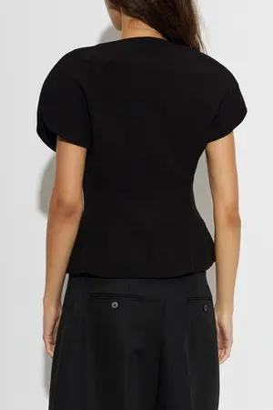 Jacquemus Ovalo' Short Sleeved Blazer - Black