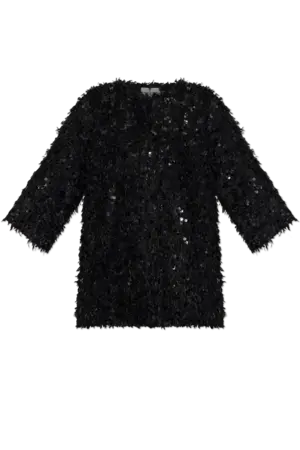 Munthe Vinc’ Sequin Cardigan - Black
