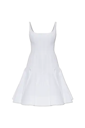 Jacquemus Agave" Cotton Fit And Flare Dress - White