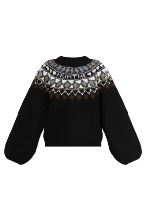 Munthe Patterned Sweater ‘vaffie - Black