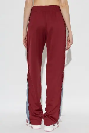 Off-White Paneled Sweatpants With Side Snaps