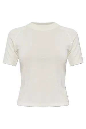 Fear Of God Fear Of God Essentials Cotton T-Shirt With Embroidered Logo Cream