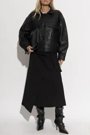 Munthe Leather Jacket ‘vineth’ In Vintage Style