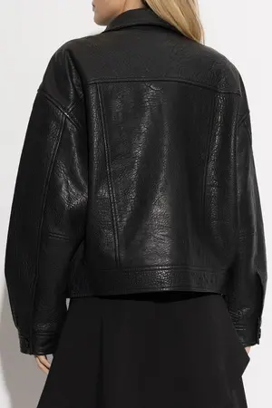 Munthe Leather Jacket ‘vineth’ In Vintage Style