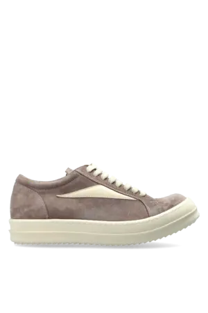 Rick Owens Leather ‘vintage Sneaks’ Shoes - Grey