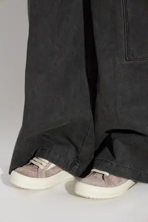 Rick Owens Leather ‘vintage Sneaks’ Shoes - Grey