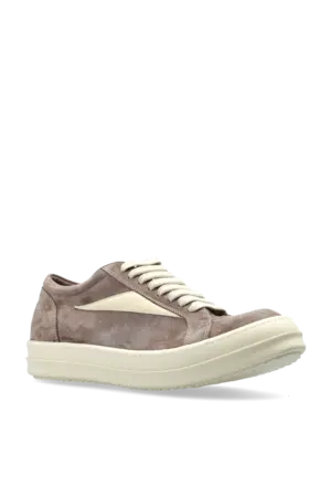 Rick Owens Leather ‘vintage Sneaks’ Shoes - Grey