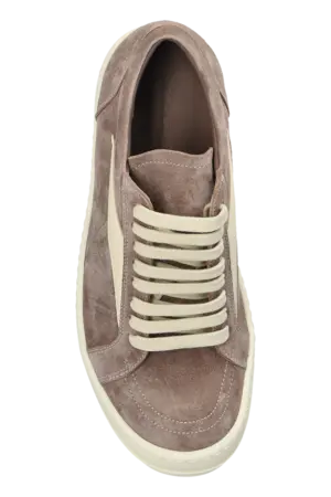 Rick Owens Leather ‘vintage Sneaks’ Shoes - Grey