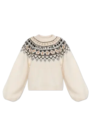 Munthe Patterned Sweater ‘vaffie - Cream