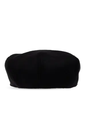 Jacquemus Valerie Cotton Flat Cap - Black