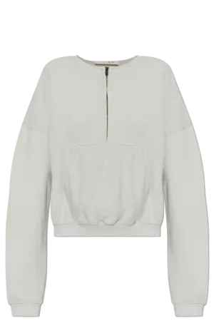 Fear Of God Oversized Cotton Sweatshirt With Half Zip