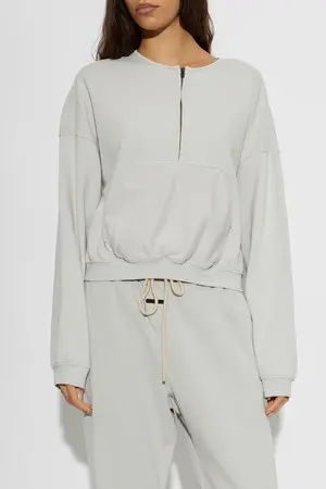Fear Of God Oversized Cotton Sweatshirt With Half Zip