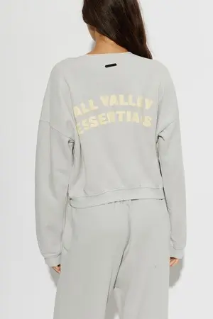Fear Of God Oversized Cotton Sweatshirt With Half Zip