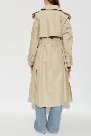 Victoria Beckham Cotton Trench Coat With Belt