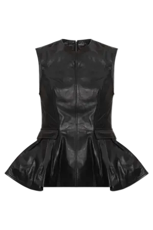 ROTATE BY BIRGER CHRISTENSEN Leather Sleeveless Top