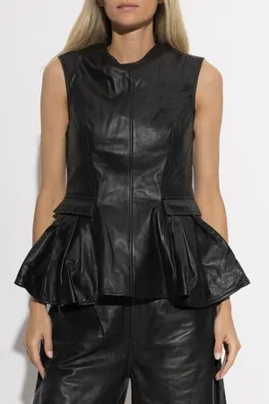 ROTATE BY BIRGER CHRISTENSEN Leather Sleeveless Top