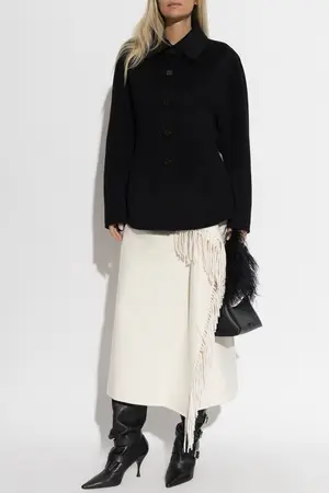 RÓHE Wool Skirt With Fringes