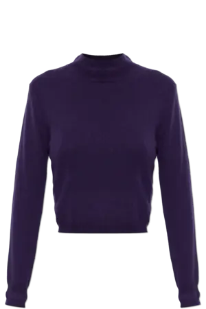 JIL SANDER Cashmere High Neck Cropped Sweater