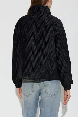 Emporio Armani Down Jacket With A Velvet Finish