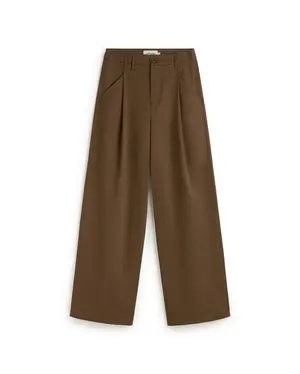THINKING MU Wide Leg Pleat Molly Pants