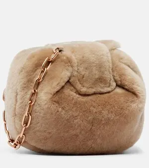 Gabriela Hearst Demi Small Shearling Clutch