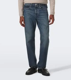 FRAME Faded Straight Jeans