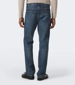 FRAME Faded Straight Jeans
