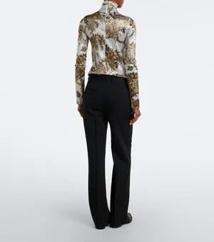 Acne Studios Wool Straight Leg Trousers