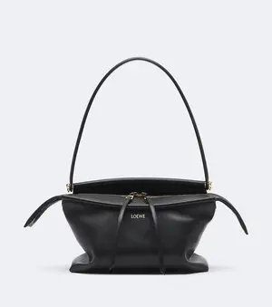 Loewe Whisker Small Leather Shoulder Bag - Black