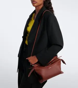 Loewe Whisker Small Leather Shoulder Bag - Brown