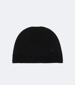 Bottega Veneta Ribbed Wool Beanie - Black