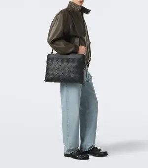 Bottega Veneta Diago Intrecciato Leather Briefcase