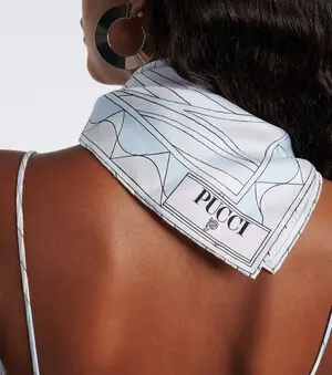 Emilio Pucci Iride Silk Twill Scarf