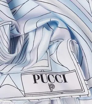 Emilio Pucci Iride Silk Twill Scarf