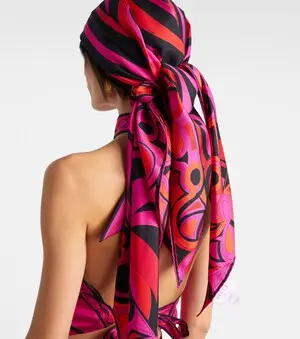 Emilio Pucci Iride Silk Twill Scarf - Multicoloured
