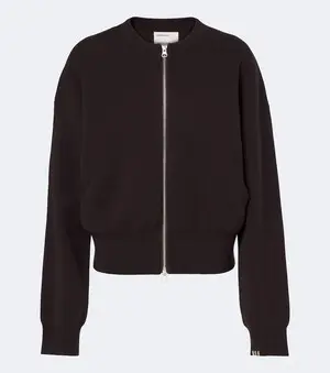 Extreme Cashmere N°478 Xtra Fun Cashmere Zip-up Cardigan Brown