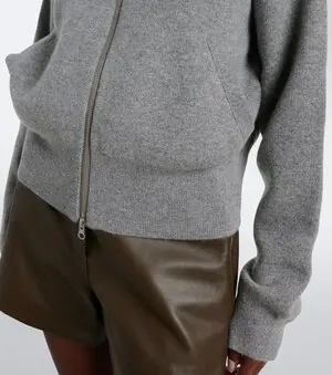 Extreme Cashmere N°478 Xtra Fun Cashmere Zip-up Cardigan - Grey