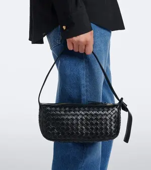 Bottega Veneta Nodo Intrecciato Leather Shoulder Bag