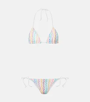 Missoni Zigzag Knit Bikini - Multicoloured