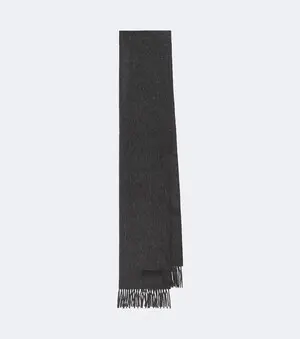 Zegna Fringed Cashmere Scarf - Grey