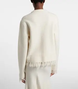 Bottega Veneta Fringed Wool Cardigan