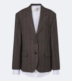 Acne Studios Checked Wool-blend Blazer
